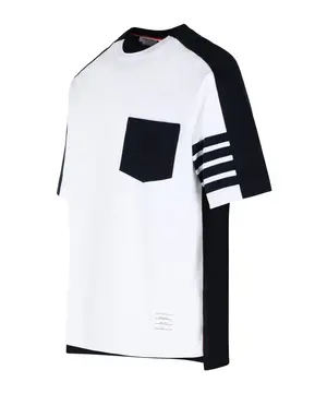 Thom Browne 4-bar Colour-block T-shirt