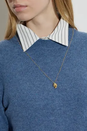 Bottega Veneta Knot Pendant Necklace