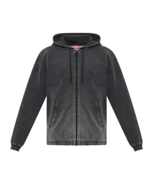 DIESEL® Long-sleeve Zip-up Sweatshirt - Grey