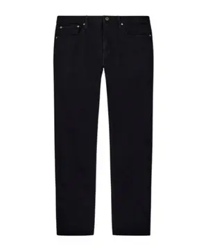 Emporio Armani Slim-fit Five-pocket Jeans In Stretch Cotton Denim - Black