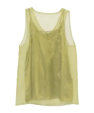 AMI Paris Round Neck Sleeveless Vest - Green