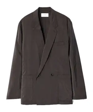 LEMAIRE Light Double-breasted Jacket In Dry Silk