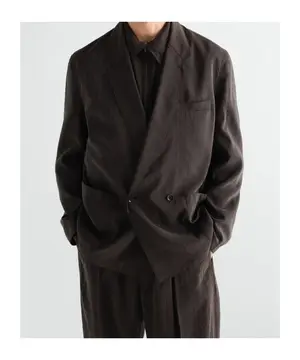 LEMAIRE Light Double-breasted Jacket In Dry Silk