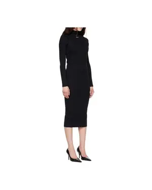 Off-White Off Stamp Rib Dress
