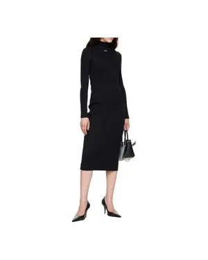 Off-White Off Stamp Rib Dress