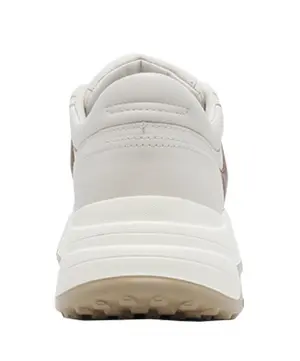 Hogan Round Toe Lace Up Sneakers With H Logo Detailing - White