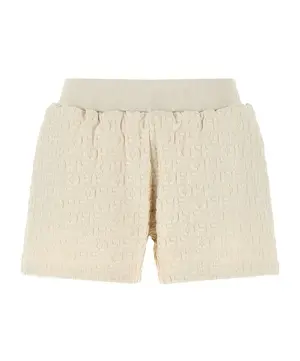 Off-White All-over Logo Terry Shorts - Beige