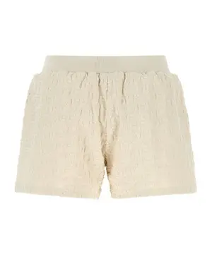 Off-White All-over Logo Terry Shorts - Beige