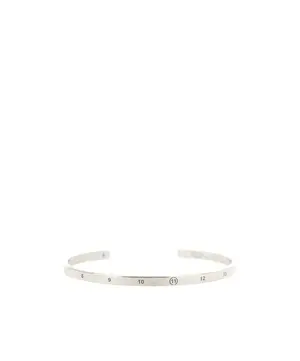 MAISON MARGIELA Numeric Logo Cuff Bracelet - Silver