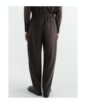 LEMAIRE Belted Relaxed Pants In Dry Silk