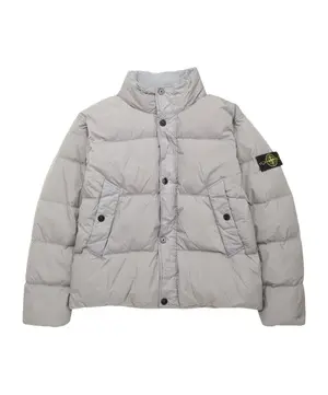 Stone Island Long-sleeve Stand-collar Down Jacket - Grey