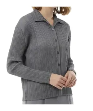 Issey Miyake Pleated Shirt - Gray