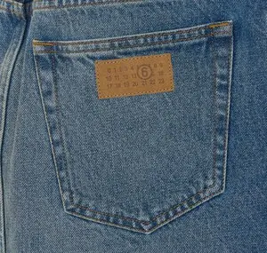MAISON MARGIELA Distressed Effect A-line Denim Skirt