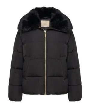 TWINSET Quilted Zip-up Down Jacket - Black