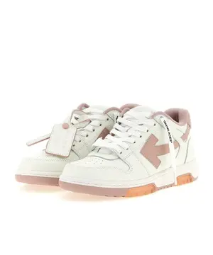 Off-White Lace-up Panelled Leather Sneakers
