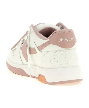 Off-White Lace-up Panelled Leather Sneakers