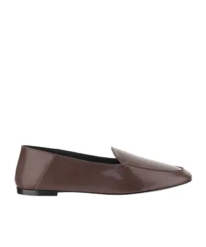 Celine Round Toe Loafers - Brown