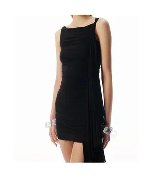 Alexander Wang Asymmetric Ruched Mini Dress
