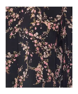 TWINSET Floral Button-front Long Sleeve Blouse