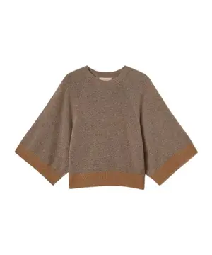 TWINSET Ribbed Knit Sweater - Brown