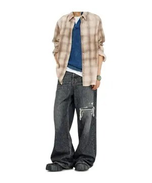 DIESEL® Check Shirt In Fluid Fabric