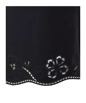 TWINSET Embroidered V-neck Dress