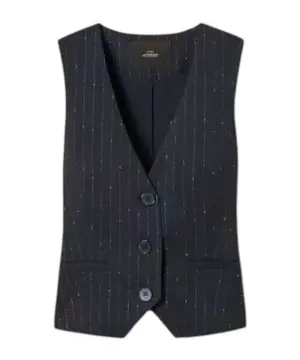 TWINSET V-neck Single-breasted Vest - Black