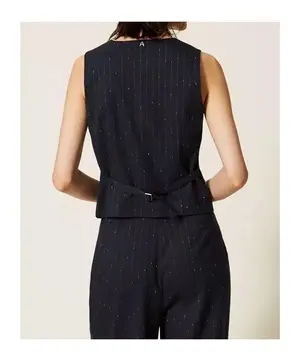TWINSET V-neck Single-breasted Vest