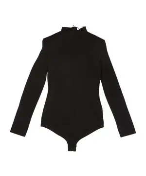 JIL SANDER Long Sleeve Bodysuit - Black