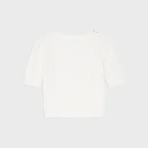 Celine Top In Cotton Pointelle