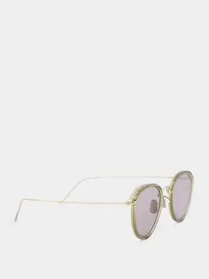 EYEVAN 7285 717e Round Frame Sunglasses - Green
