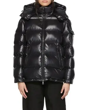 Moncler Maire Logo Patch Quilted Jacket