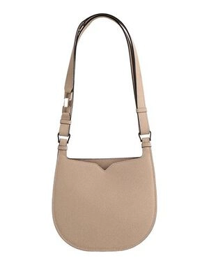 VALEXTRA Calfskin Shoulder Bag - Beige