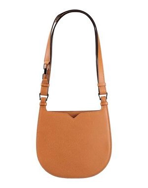 VALEXTRA Calfskin Shoulder Bag - Beige