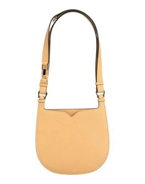 VALEXTRA Woman Shoulder Bag Cream Size - Calfskin Yellow