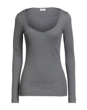 Brunello Cucinelli Sweater Size Cotton, Elastane, Ecobrass - Grey