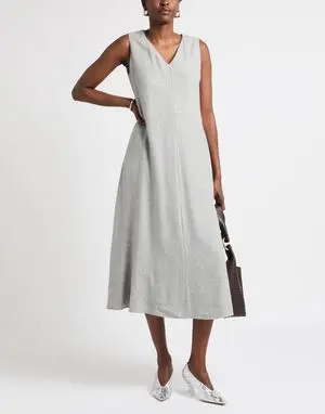 PUROTATTO Midi Dress Light Size Viscose, Wool, Polyester, Polyamide