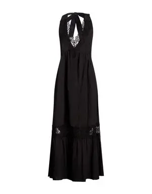 COMPAGNIA ITALIANA Cotton Maxi Dress - Black