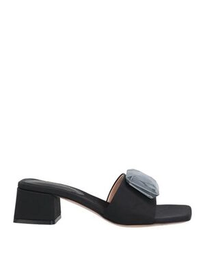 GIANVITO ROSSI Sandals Size Textile Fibers - Black