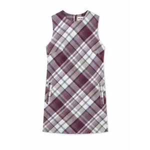 Mind Traveler Sleeveless Tartan Mini Dress