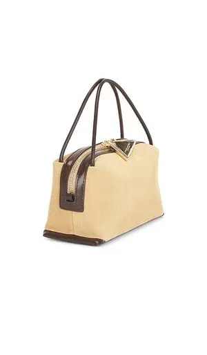 VERAFIED Suede Cafe Mini Bag - Gold Tan