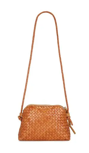 LOEFFLER RANDALL Mallory Woven Crossbody In Brown