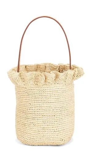 LOEFFLER RANDALL Laith Crochet Top Handle Bag In Beige