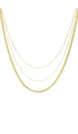 Shashi Lenox Chain Necklace In Metallic