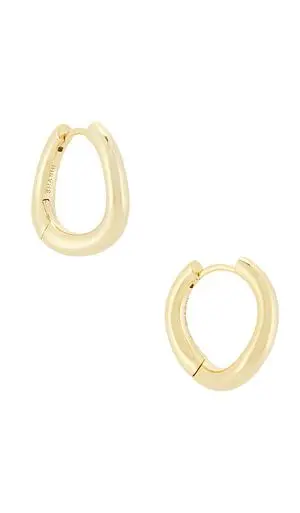 Shashi Lennox Hoop Earrings In Tone - Gold