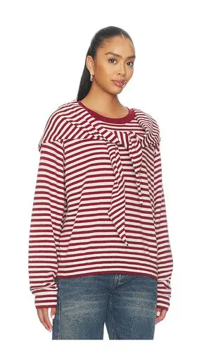 Lioness Olsen Knit Sweater In Wine