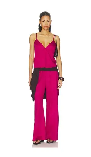 LESET Yoko Triangle Tank In Pink