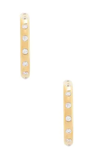 CASA CLARA Nora Mae Hoop Earrings In Metallic