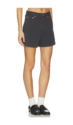 PISTOLA High Rise A-line Linen Shorts