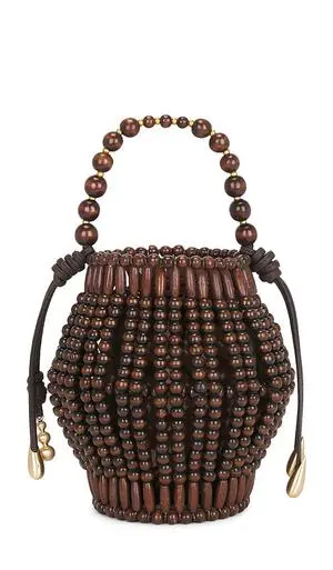 Cult Gaia Lanterna Top Handle Bag In Brown